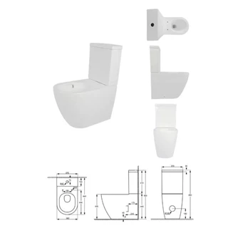 Arezzo ARIZONA kombi wc Vortex Rimless AR-702 - Benedek webáruház