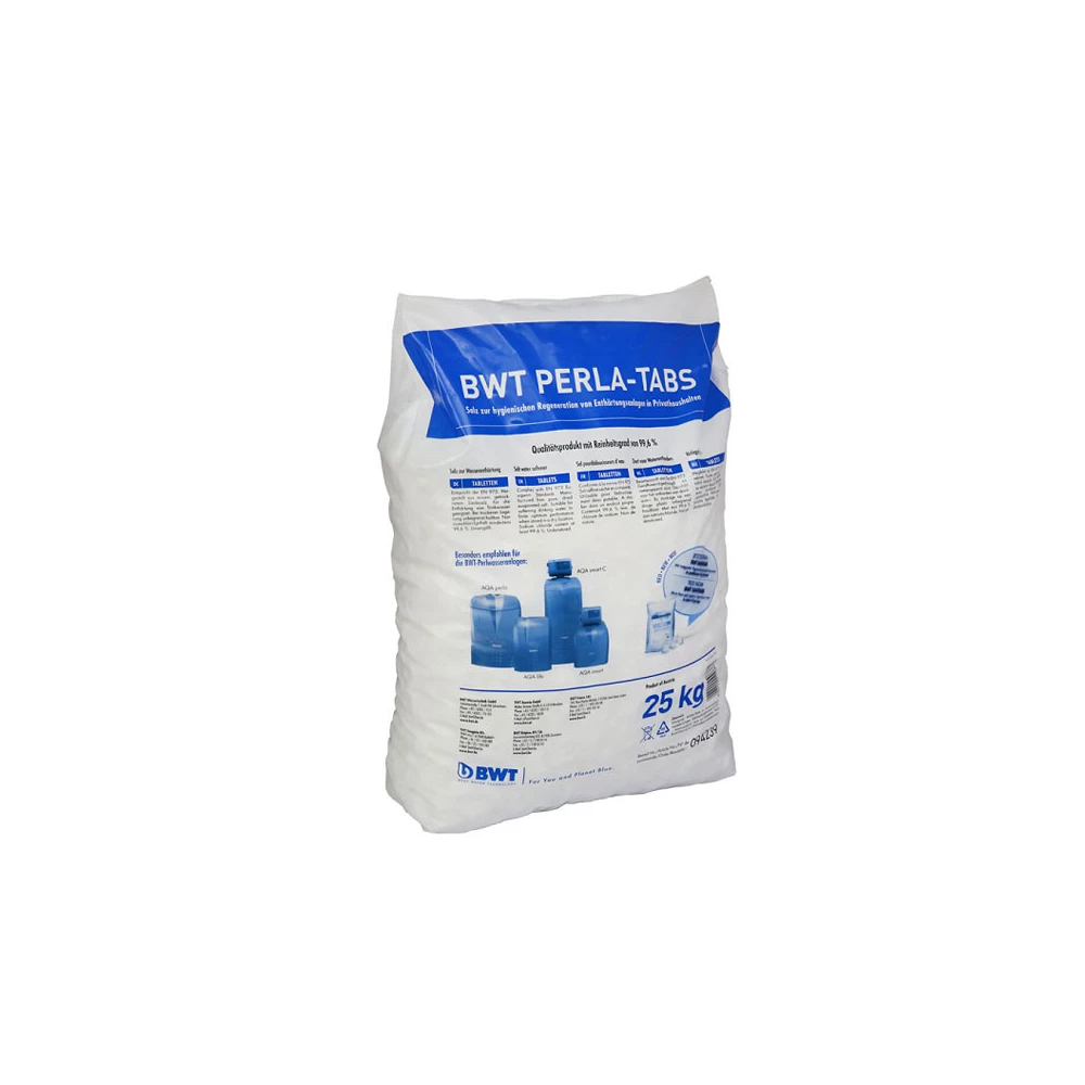Bwt Perla regeneráló só, tablettázott, vízlágyító berendezésekhez, 25 ...